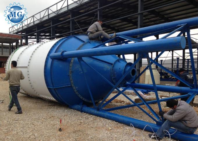 Professional Cement Storage Silo With Safety Valve / Sand Storage Silo