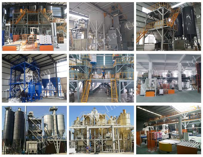 PLC Control Tile Adhesive Machine Production Line With Air Compressor ...