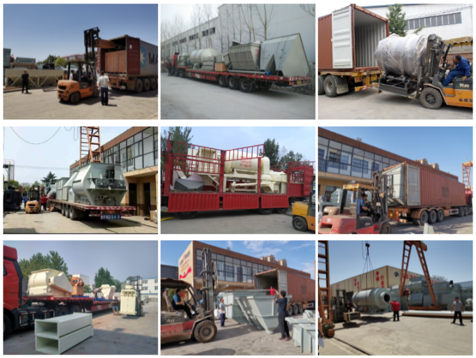 20T / H Dry Mortar Plant Twin Shaft Mixer Sand Cement Making Machine