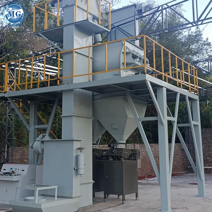 Semi-automatic Dry Mortar Powder Mixing Machine Ceramic Tile Adhesive ...