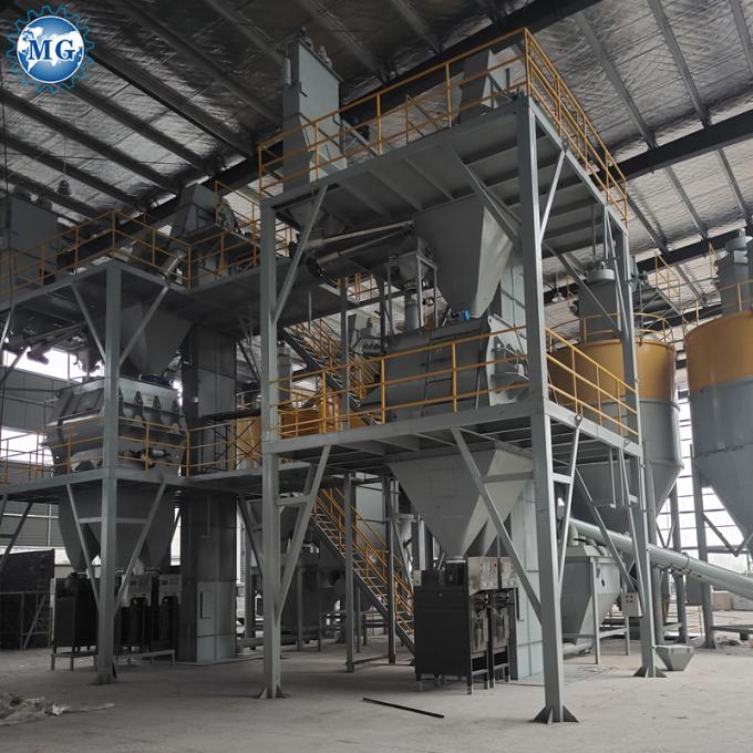 Wall Putty Tile Glue Adhesive Making Machine Sand Cement Mixer 100KW 12m