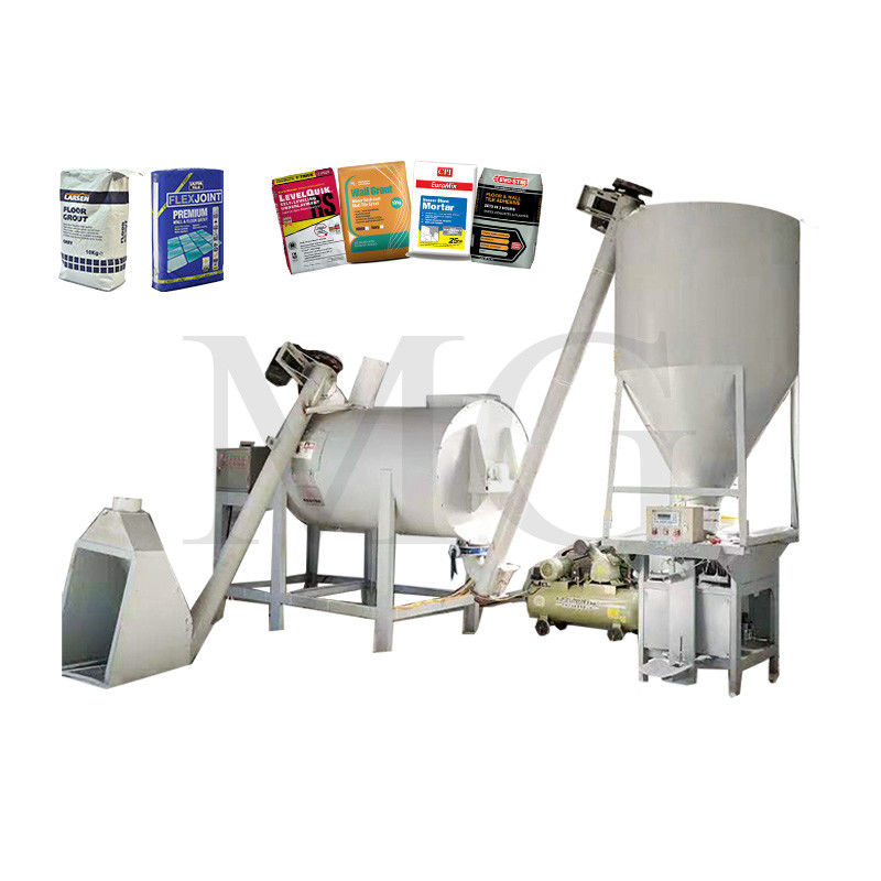 Simple Dry Mix Powder Mortar Mixing Machine Wall Putty Sand Cement ...