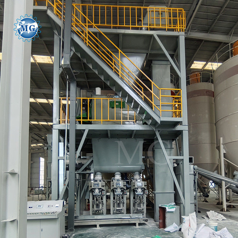 PLC Control Dry Mix Powder Mortar Mixer Machine Wall Putty Sand Cement ...
