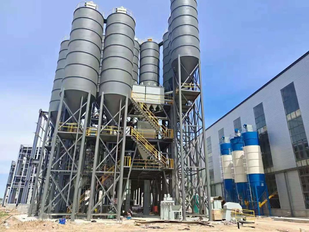 220V Dry Mortar Plant Equipment 10T / H Powder Mortar Production Mixing ...