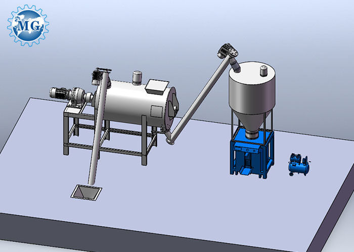 Tile Adhesive Mixing Machine Simple 3-4 T/H Dry Mortar Production Line ...