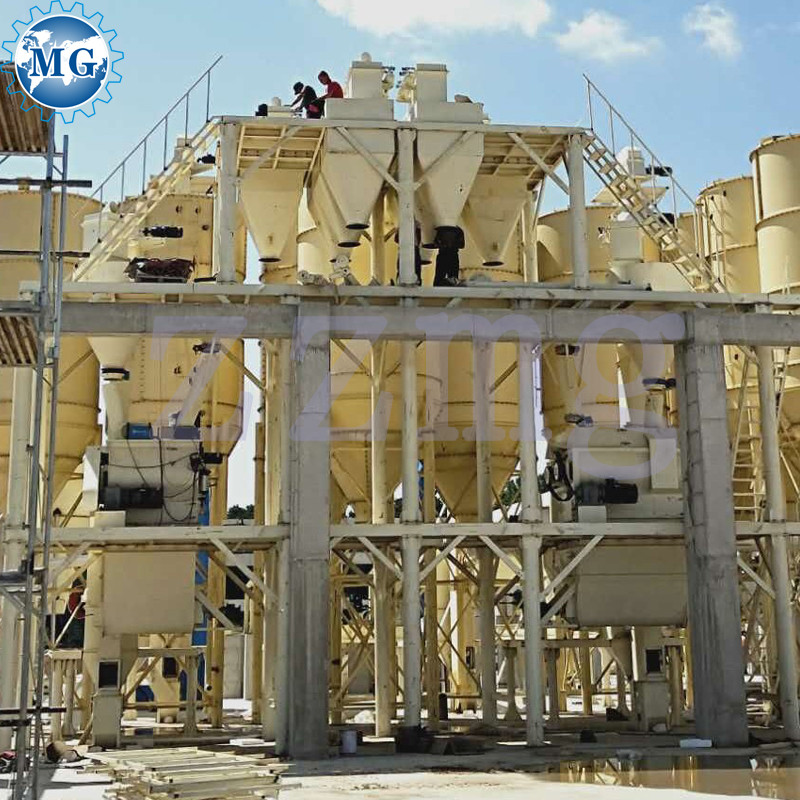 Automatic Tile Adhesive Machine Dry Mortar Tile Adhesive Manufacturing ...