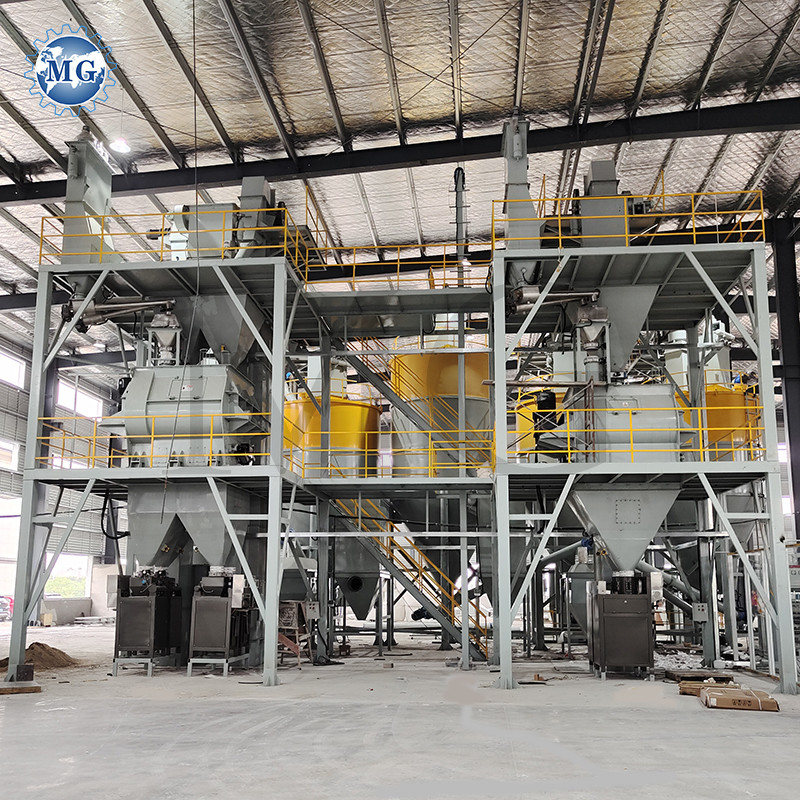 Energy Saving Dry Mortar Production Line Cement Mixing Equipment Wall ...