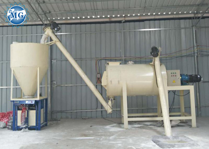 3T per Hour Simple Type Dry Mortar Plant Dry Powder Mixing Machine