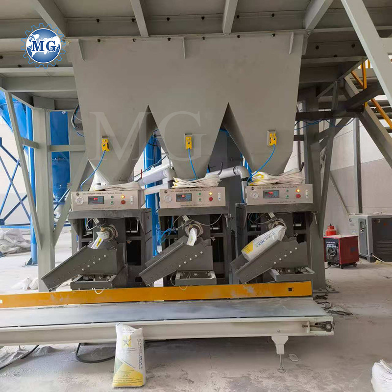 Automatic Feeding Packaging Dry Mortar Production Line Wall Putty ...