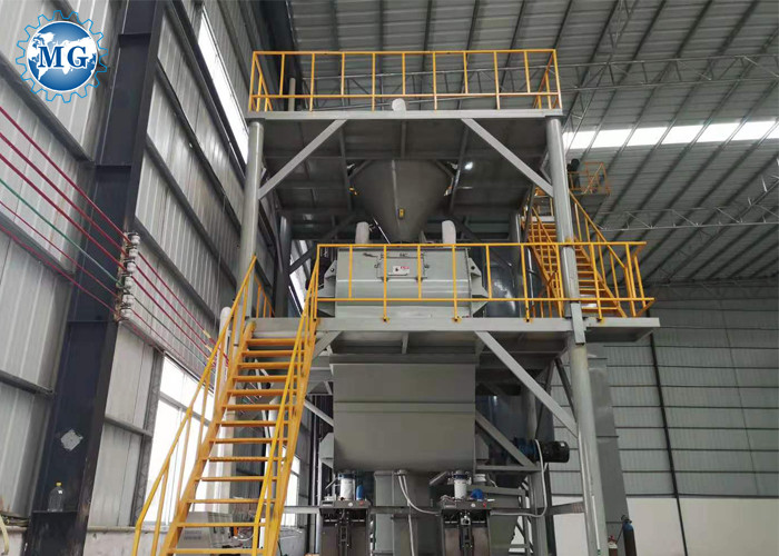 Efficient Tile Adhesive Dry Mortar Mixing Equipment 12t/H 6t Weight CE ...