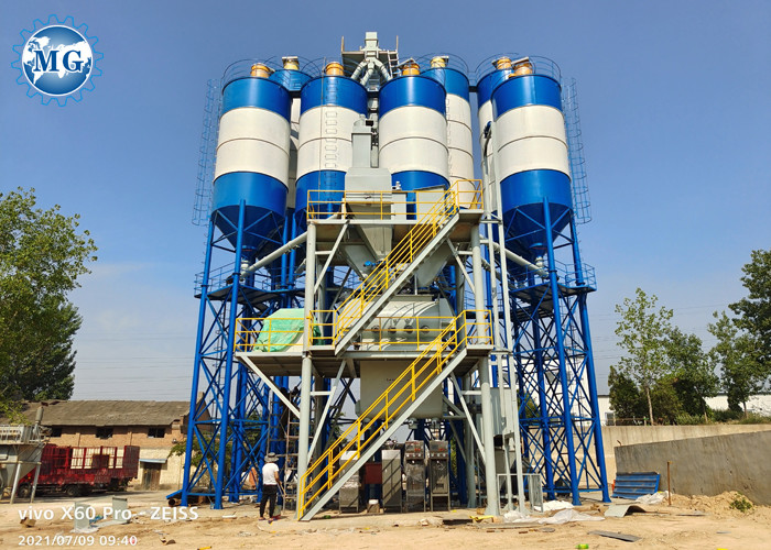 Intelligent Tile Adhesive Making Machine 1000m2 Automatic Dry Mortar ...