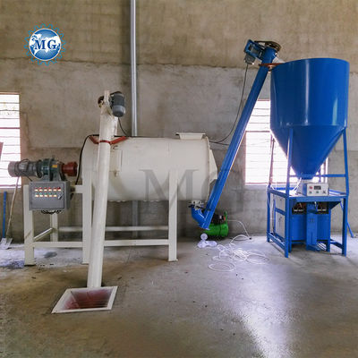 Simple Valve Type Packing Dry Mortar Production Line Wall Putty Plaster ...